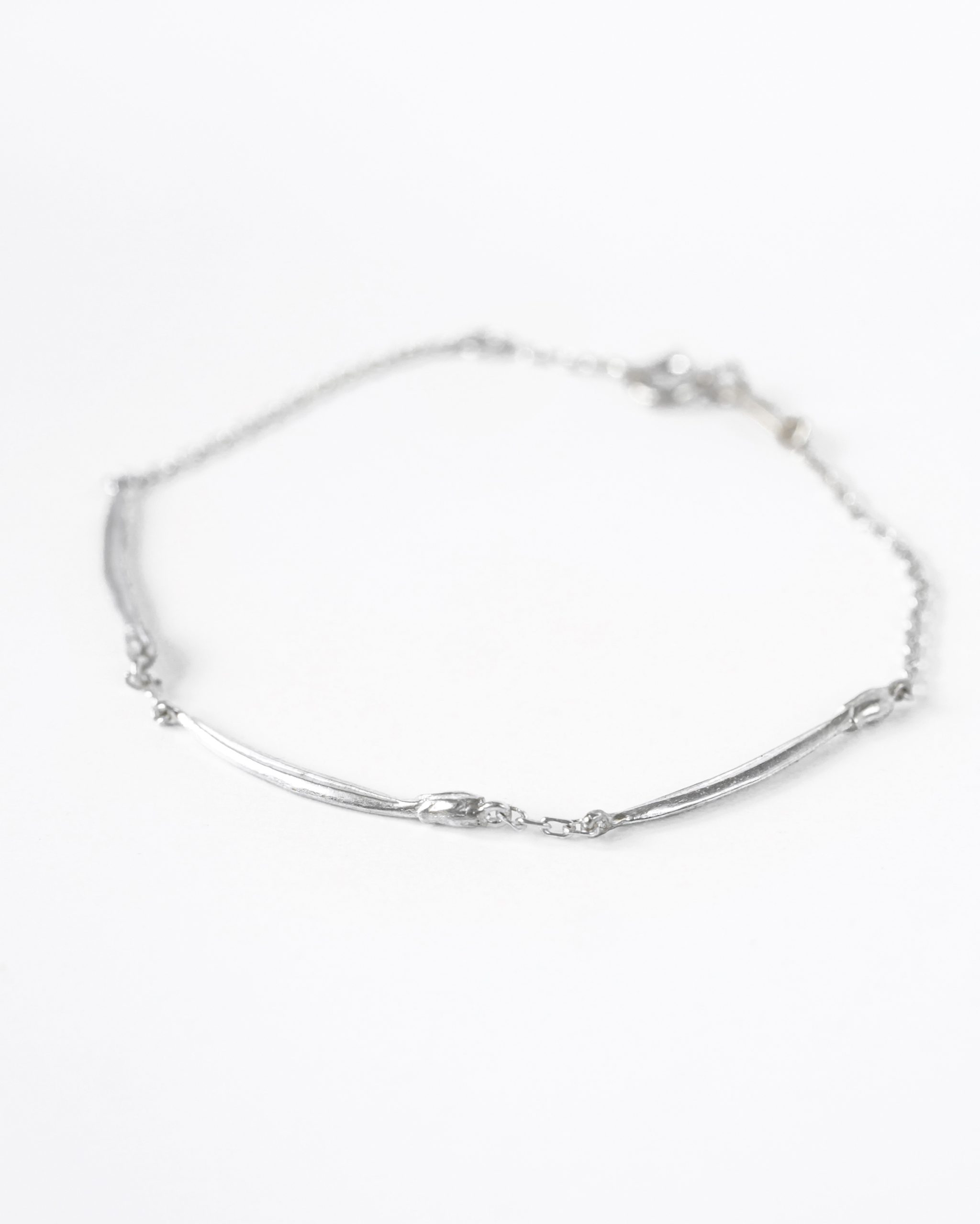 Silver Murmur Bracelet with 3 Spruce Needles - Hilly | Mountains jewellery